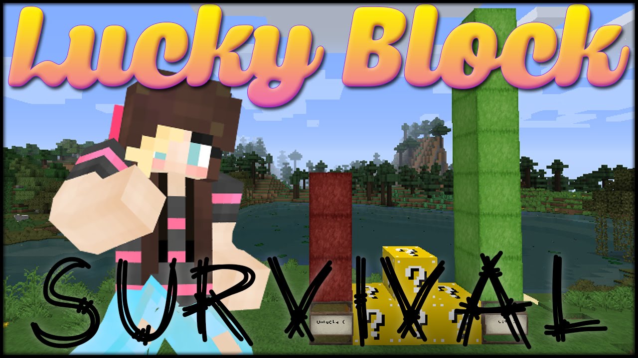 Lets Play Minecraft Lucky Block Survival Youtube