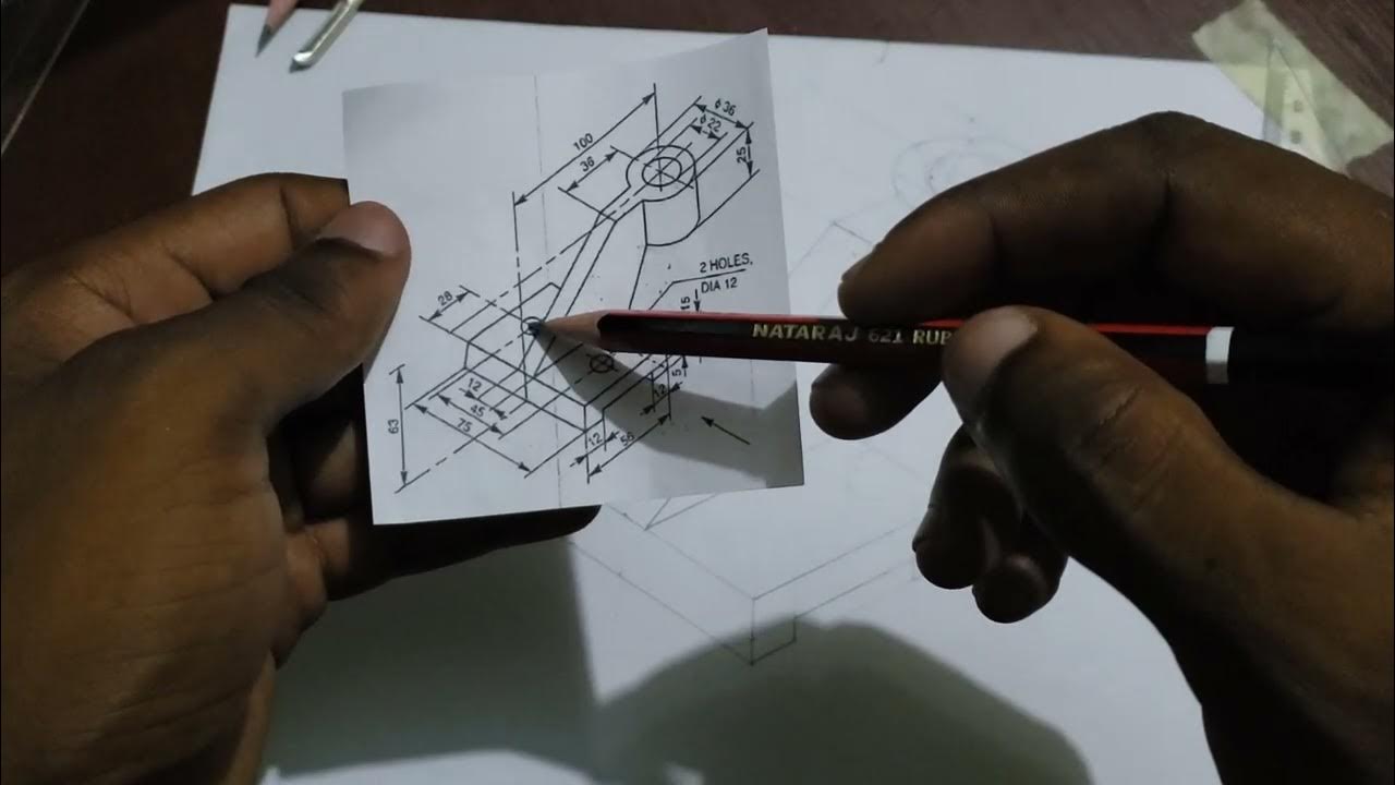 Isometric drawing: Figure 1, Part 2 - YouTube