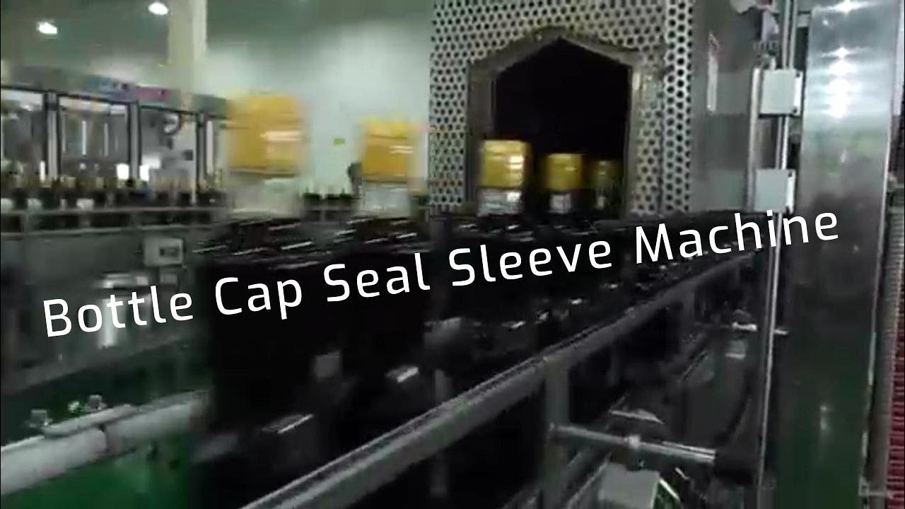 350 bottles per minutes Cap Seal Shrink Sleeve Labeling Machine - YouTube
