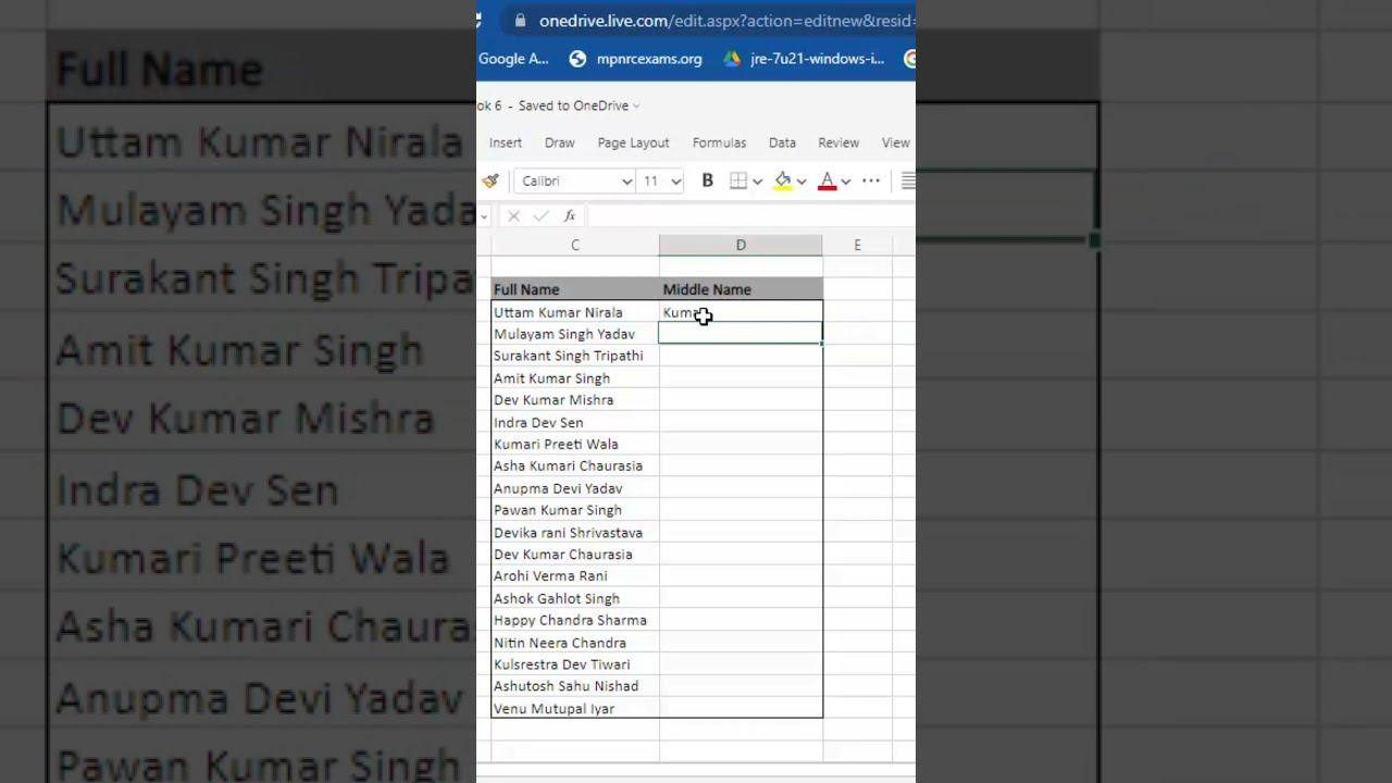 How To Get Middle Name In Excel YouTube How To Get Middle Name In Excel YouTube