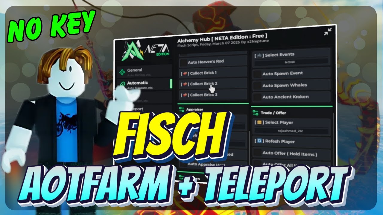 💰 Fisch Script 2025 – OP Auto Fish, Instant Sell & Infinite Cash ...