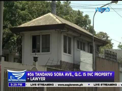 #36 Tandang Sora Ave., QC is INC property -- Lawyer - YouTube