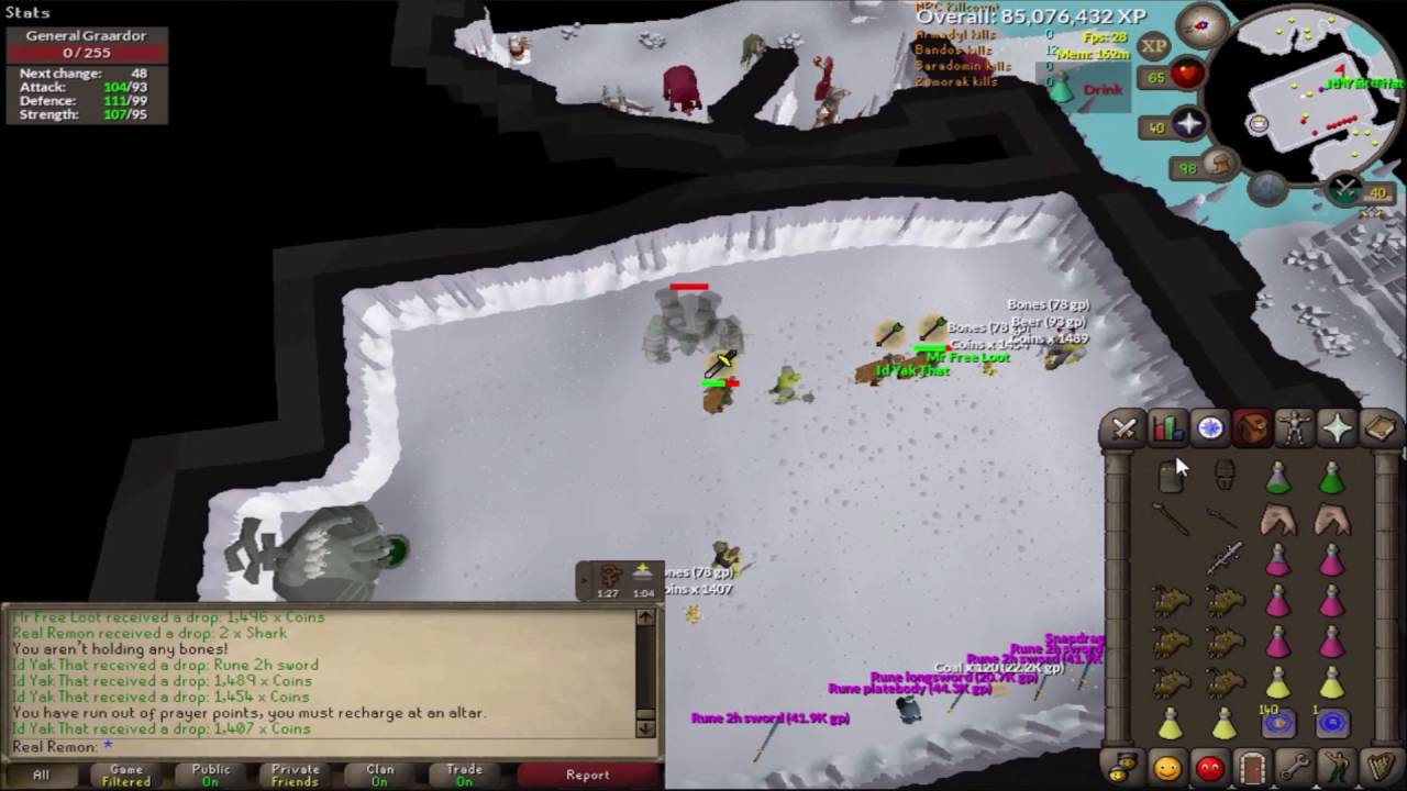 OSRS: Friend calling Bandos Tasset drop! - YouTube