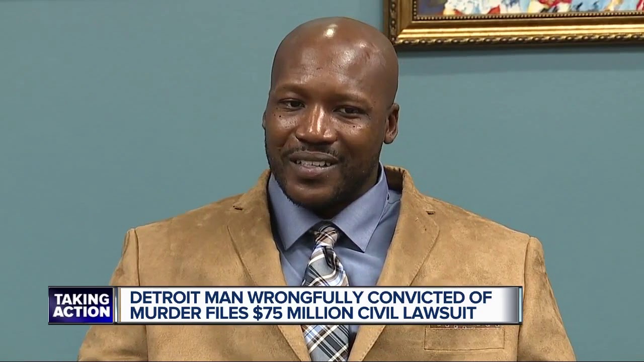 Detroit man wrongfully convicted of murder files $75 million lawsuit ...