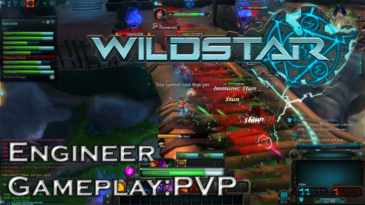 Wildstar Beta: Engineer PVP Gameplay - YouTube
