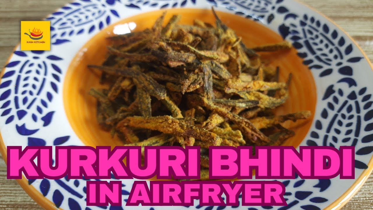 Kurkuri Bhindi in Air fryer | Crispy Okra Fries | Crispy Air fryer ...