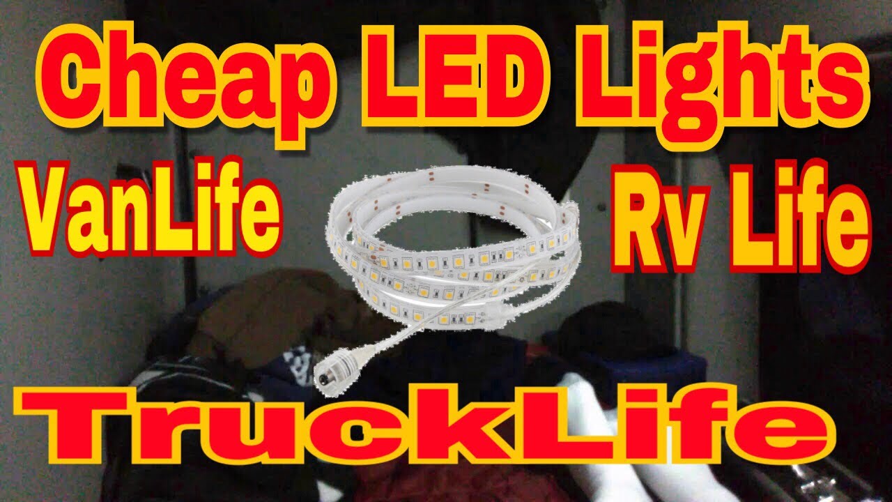 Van Life Cheap LED Lights Solution ?? - YouTube