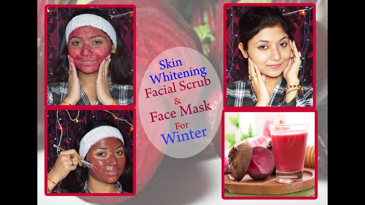 Beetroot Skin Whitening DIY Face Scrub & Face Mask for Instant Glowing ...
