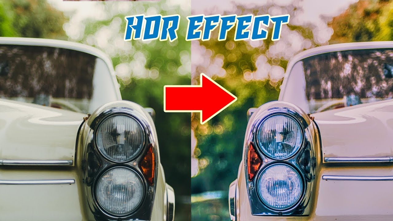 How to make HDR photo | Vintage Car | Photo Editing Tutorial 2017 - YouTube