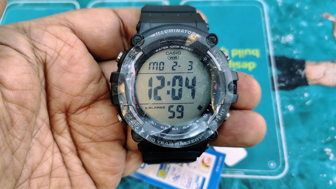 Casio D218 Digital Watch Time Configuration || Casio Illuminator Youth ...