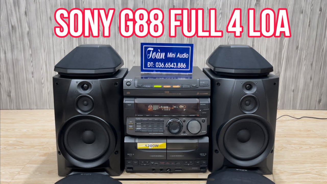 Dàn Sony G88 - Full 4 loa khủng nhạc nào cũng nhảy - Giá 3Tr - LH 036. ...