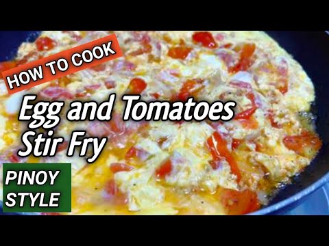 QUICK & EASY TO COOK! TOMATO AND EGG STIR FRY! / EGG WITH TOMATOES ...
