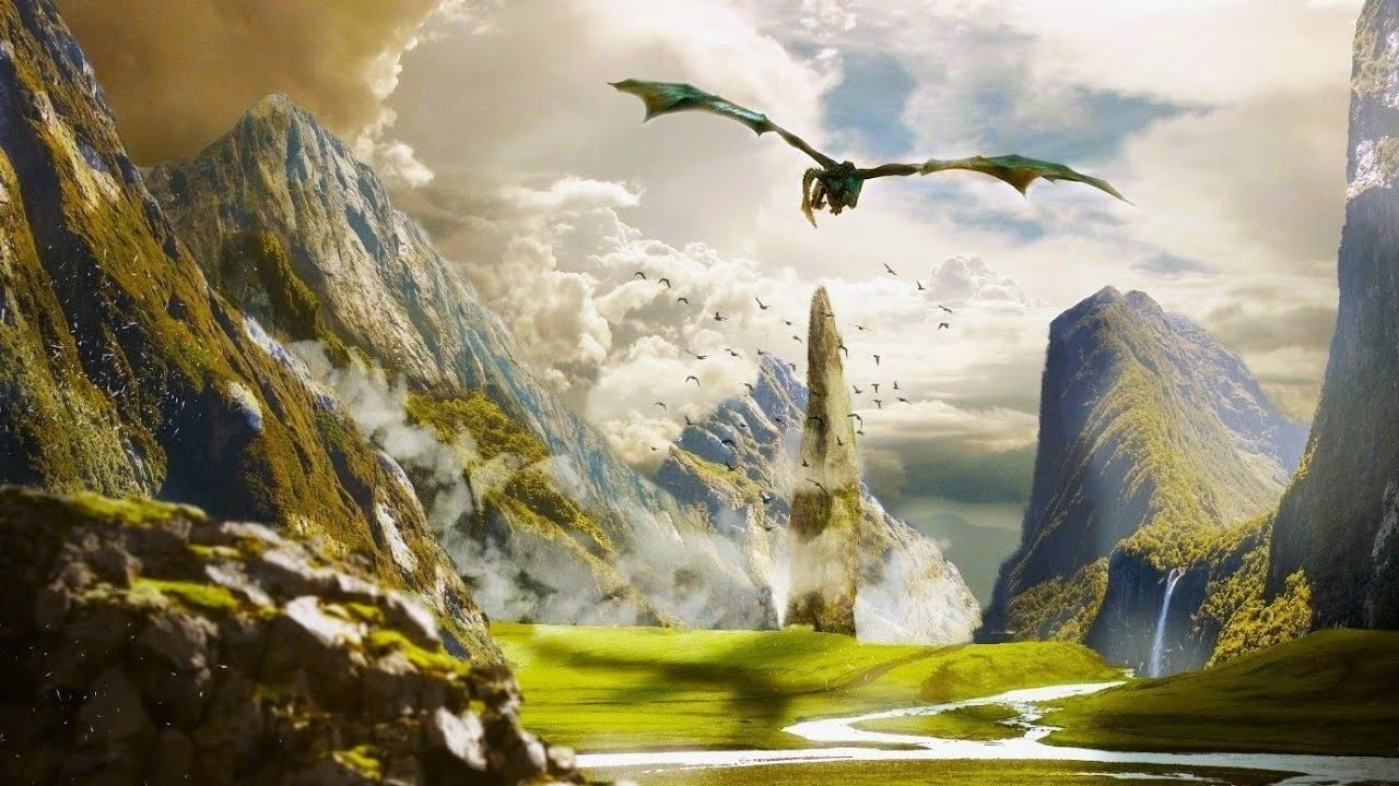 Dragon Valley Ambience | Dragon noises, Flapping wings, Growl, Roar ...