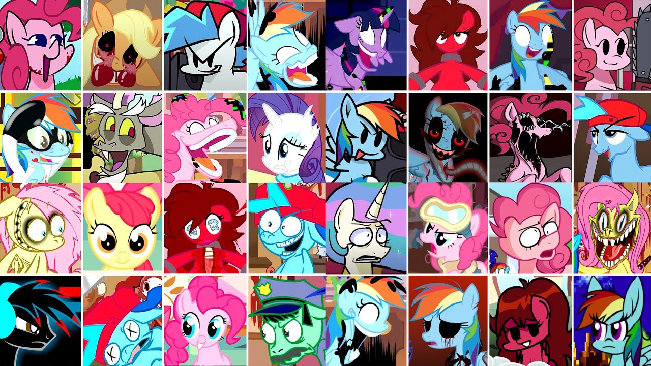Friday Night Funkin - All NEW My Litte Pony Mods in FNF FNF Mod - YouTube