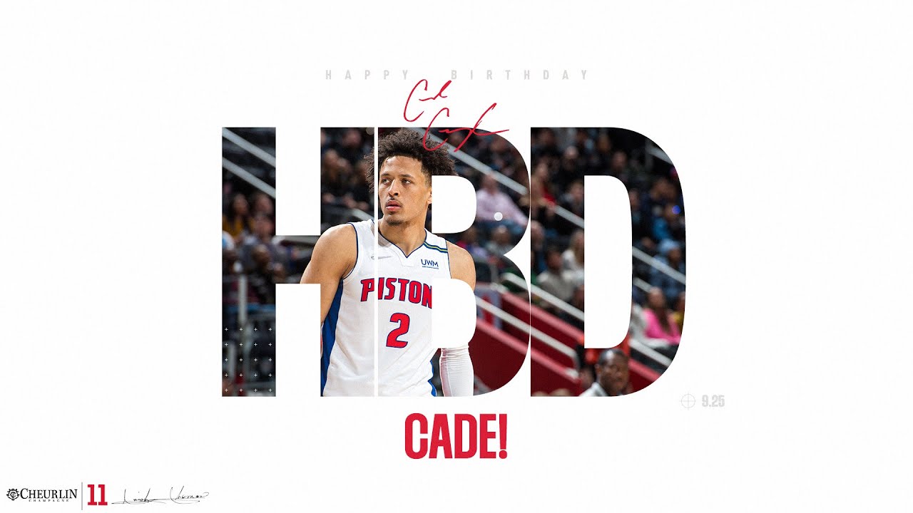Happy Birthday Cade Cunningham!! - YouTube