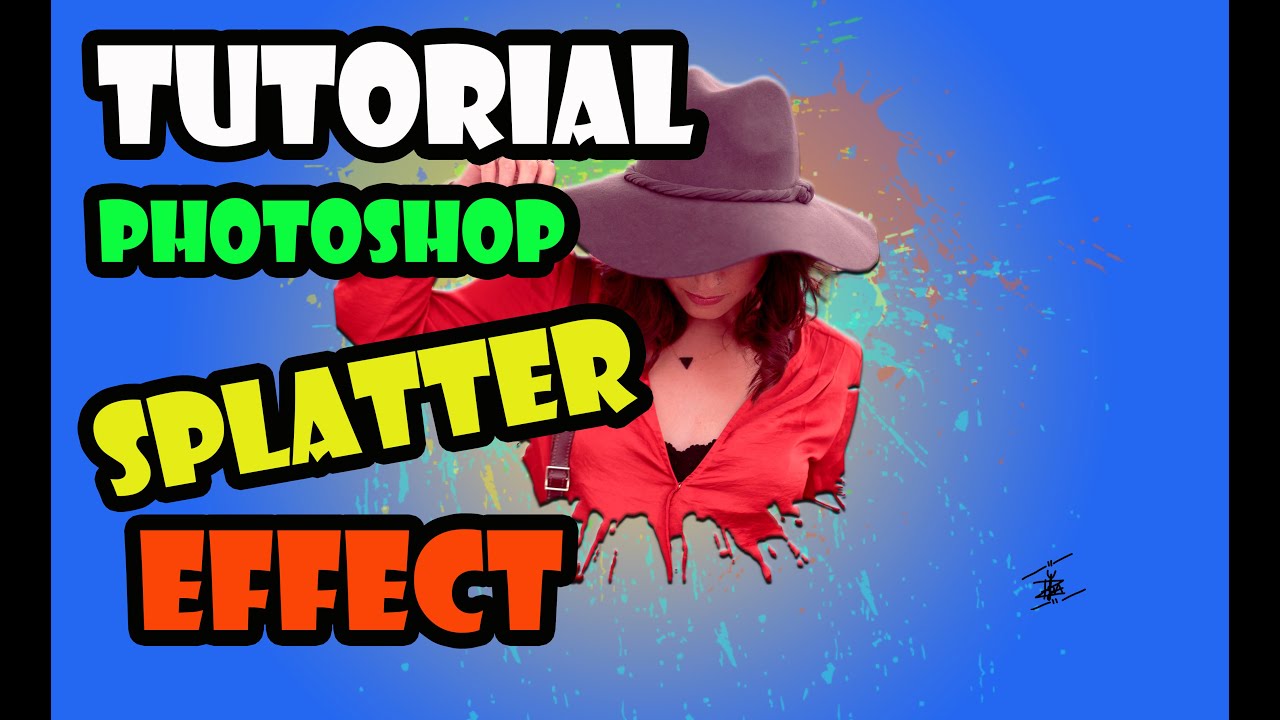 TUTORIAL PHOTOSHOP : Splatter Effect / Splatter Effect Photoshop ...