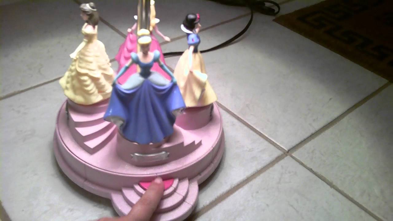 Disney Princess Animated Dancing Talking Lamp - YouTube