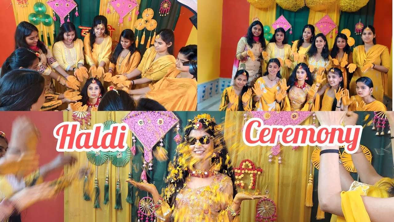 Haldi function vlog // sabne bahut dance Kiya// sadi wala ghar - YouTube