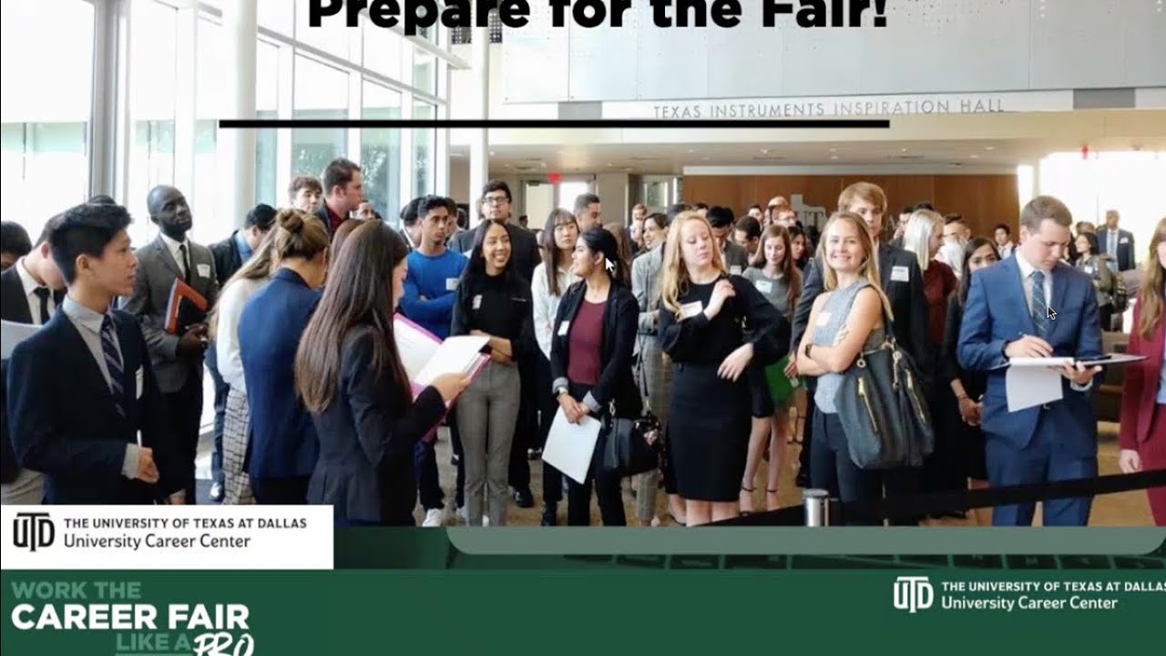 Prepare for the Fair: Career Fair Preparation - YouTube