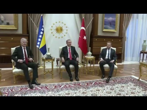 Cumhurbaşkanı Erdoğan - Bosna Hersek Konseyini Resmi Törenle Karşıladı