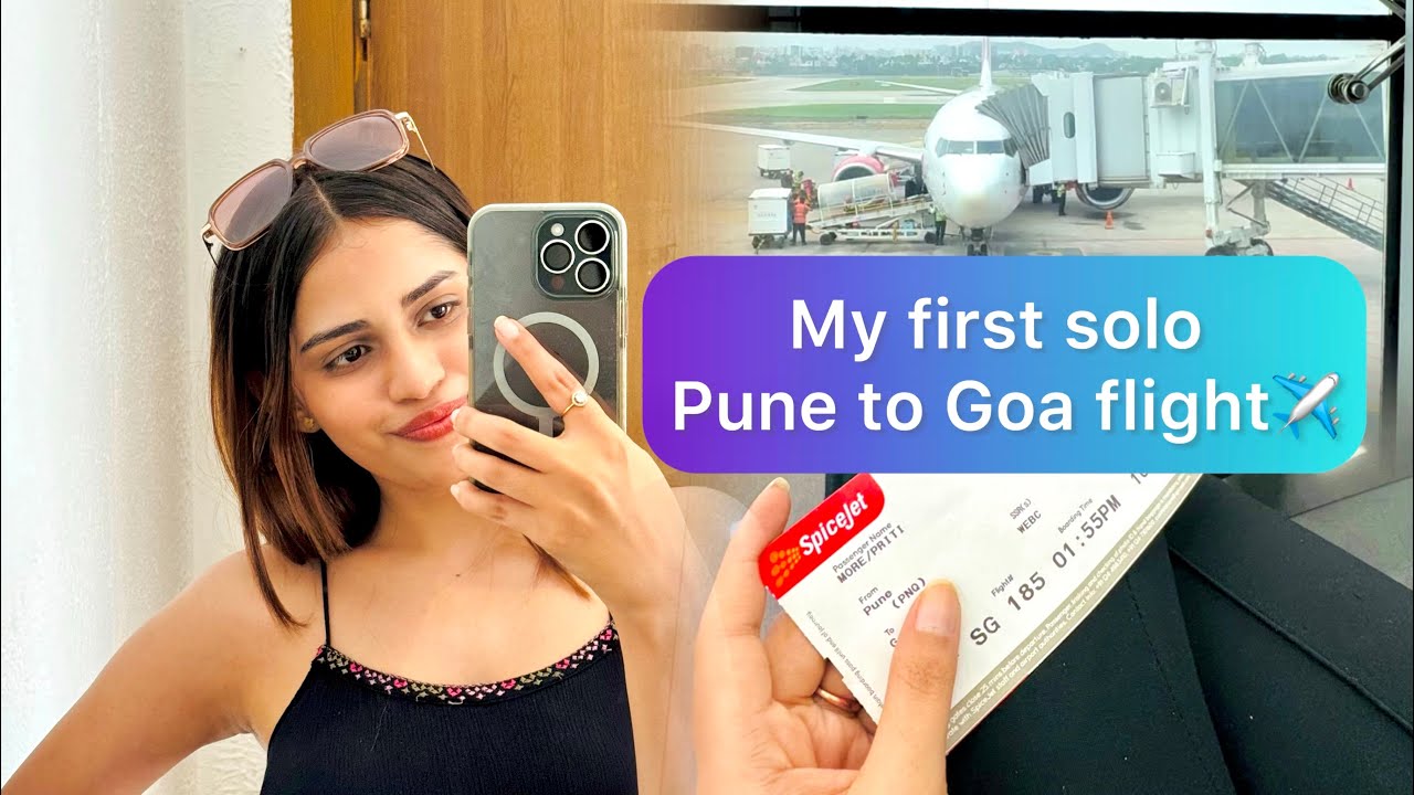 My first solo pune to goa flight ️ #youtube #travel #music #song #goa # ...