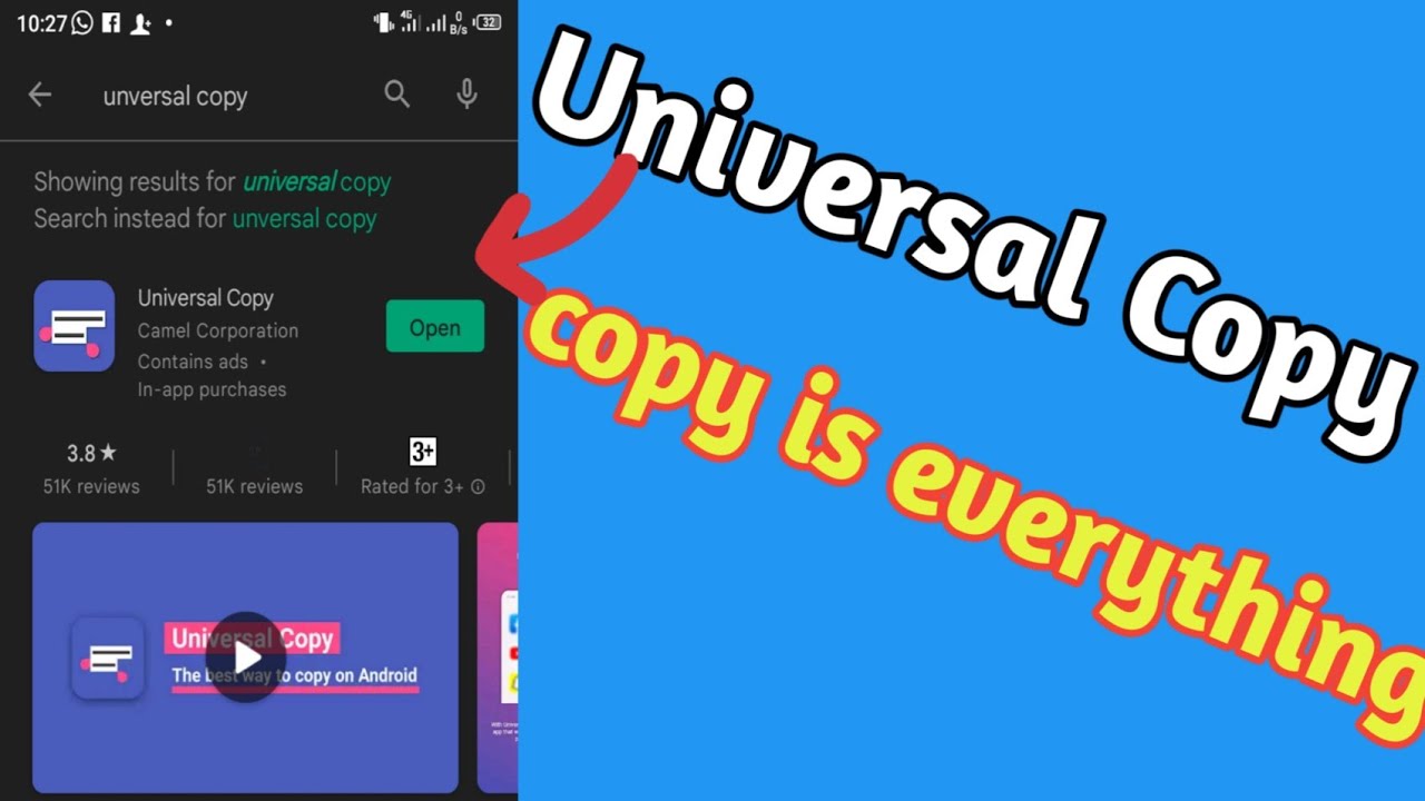 How To Use Universal Copy App | Universal Copy App Settings | All ...
