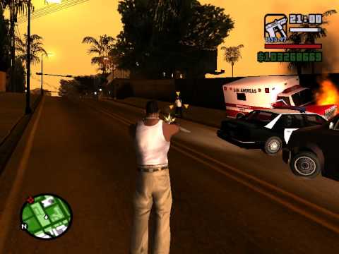 GTA SA PC: PS2 style graphic - YouTube