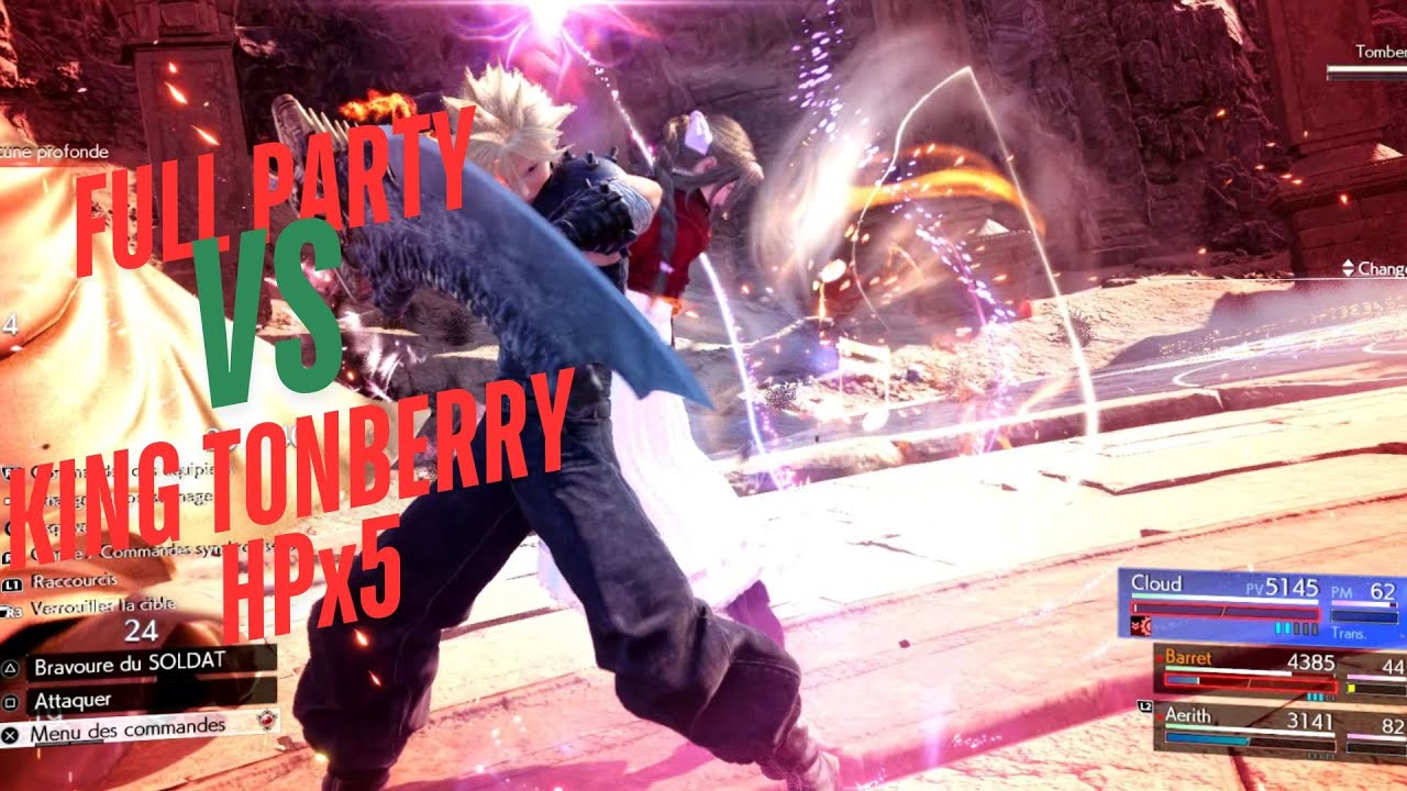 FULL PARTY MOD VS King Tonberry BOSS HPx5 FINAL FANTASY VII REBIRTH PC ...