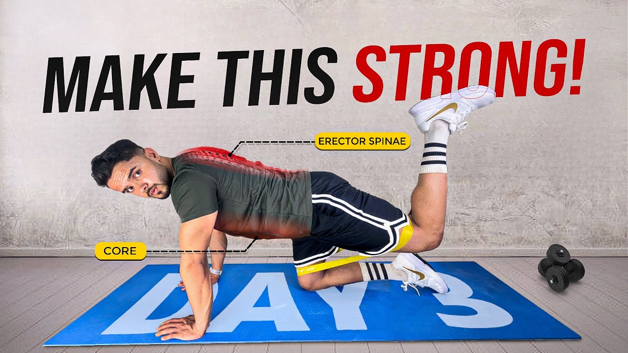 Day 3 - Back & Core series - Intense home workout - YouTube