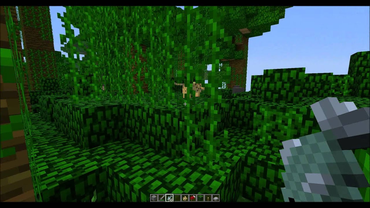 Minecraft NEW jungle mob: TAME ocelot! - YouTube