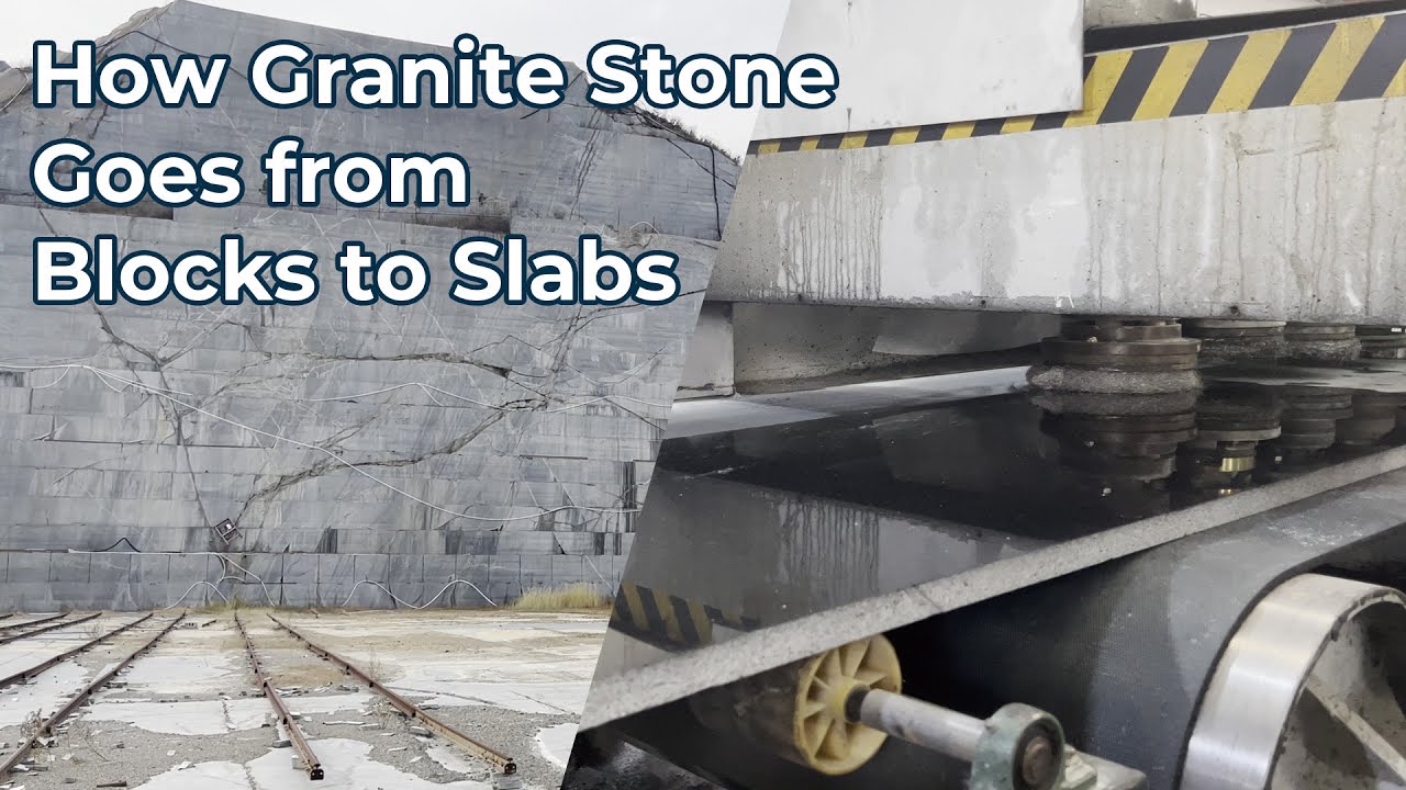 How Granite Stone Goes from Blocks to Slabs | China Stone Factory ...