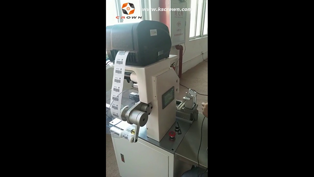 Wire Label Printing and Folding Machine ZCUT-430P - YouTube