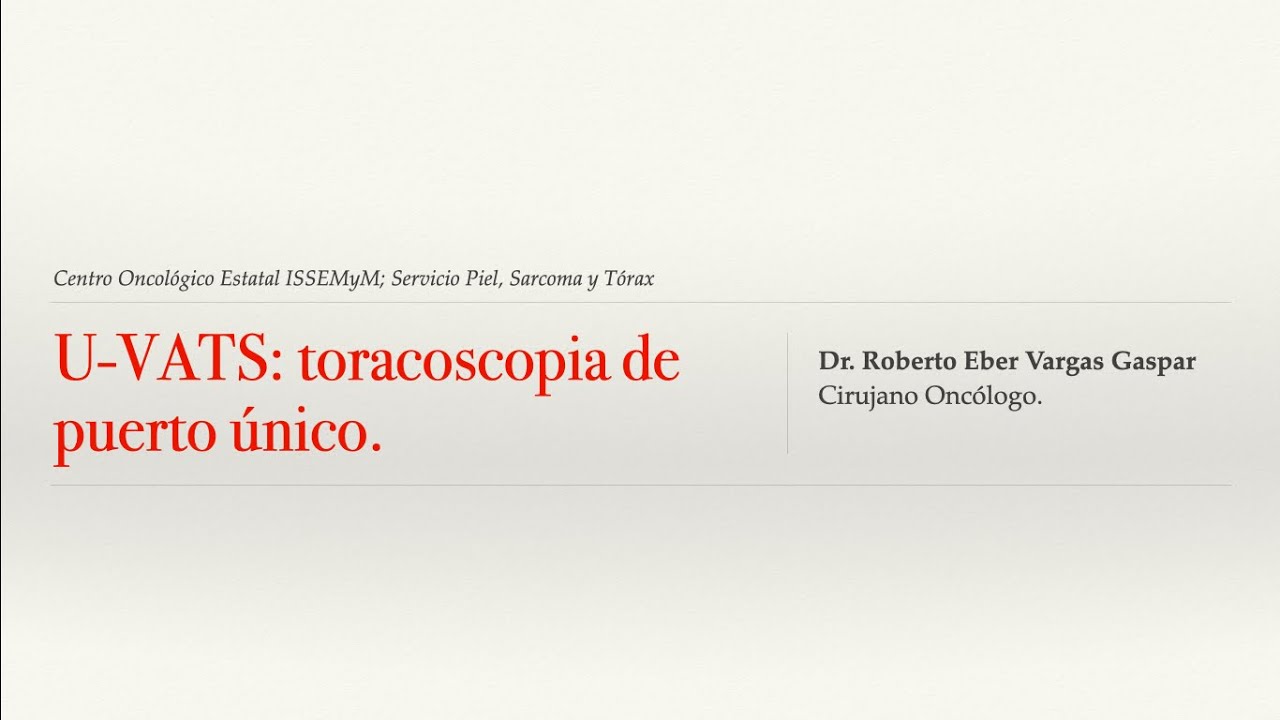 Toracoscopia - reseccion pulmonar puerto unico - YouTube