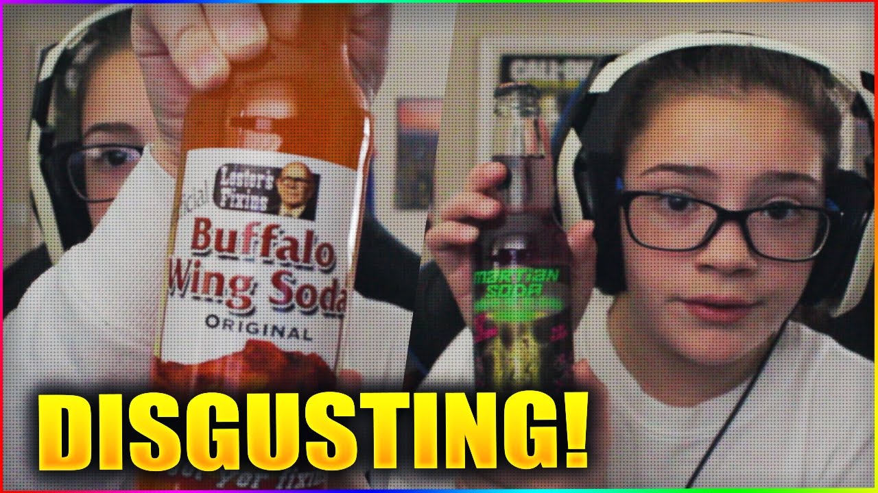 DISGUSTING SODA CHALLENGE! (TRYING BUFFALO WING SODA AND MORE!) - YouTube