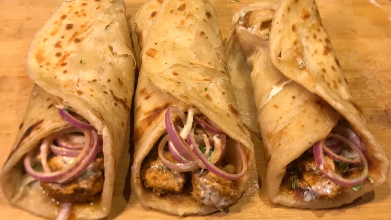 Chicken Boti Roll Recipe | Step-by-Step Guide to Juicy Chicken Paratha ...