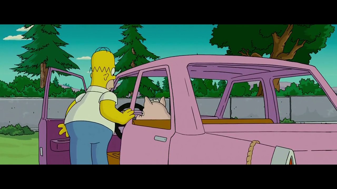 Homer dumping into the lake - YouTube