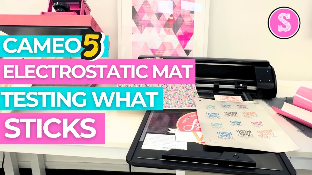 What Materials Can CAMEO 5 Cut with ElectroStatic Mat? - YouTube