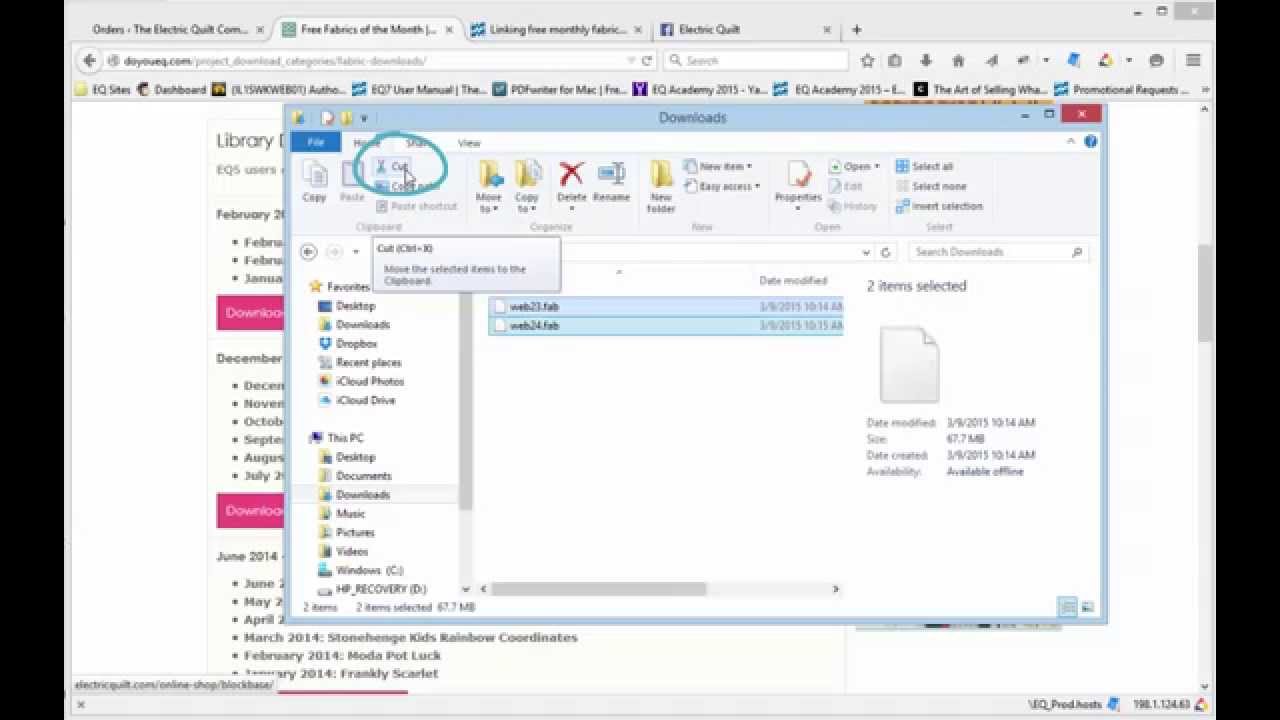 How to use the Library Files | Free Fabric of the Month | Downloads ...