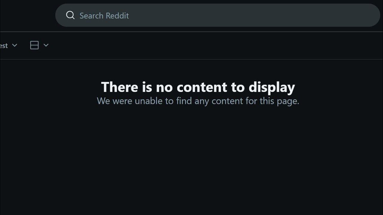 Fix Reddit There is no content to display We were unable to find any ...