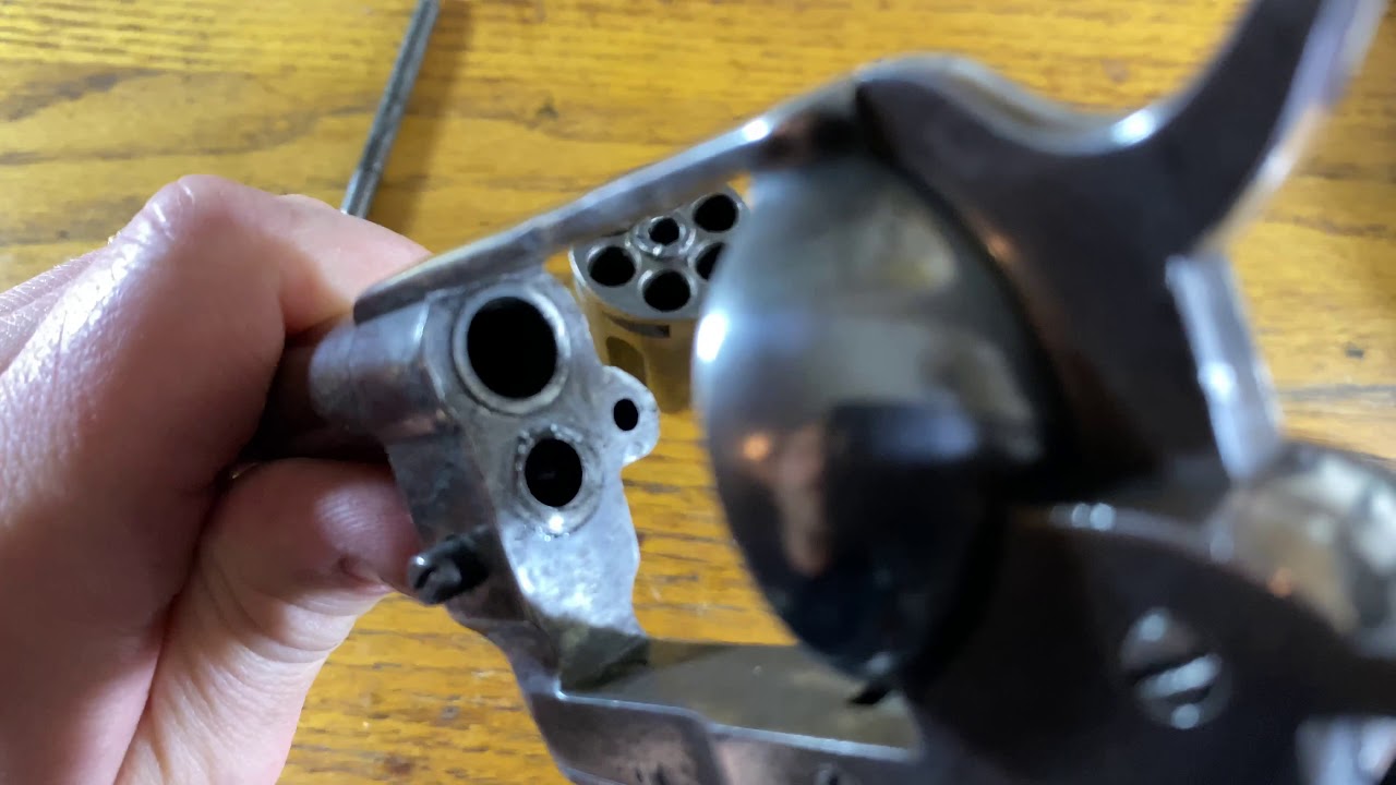 Belgian Colt Copy Revolver - YouTube