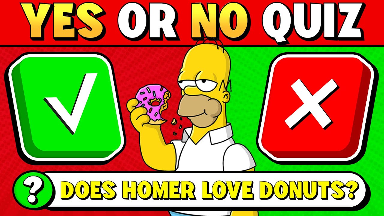 🎬 The Simpsons Yes or No Quiz | 50 Fun Questions for True Fans! 🍩💥 ...