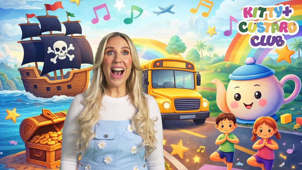 60+ Minutes of Nursery Rhymes & Action Songs | Kitty + Custard Club ...