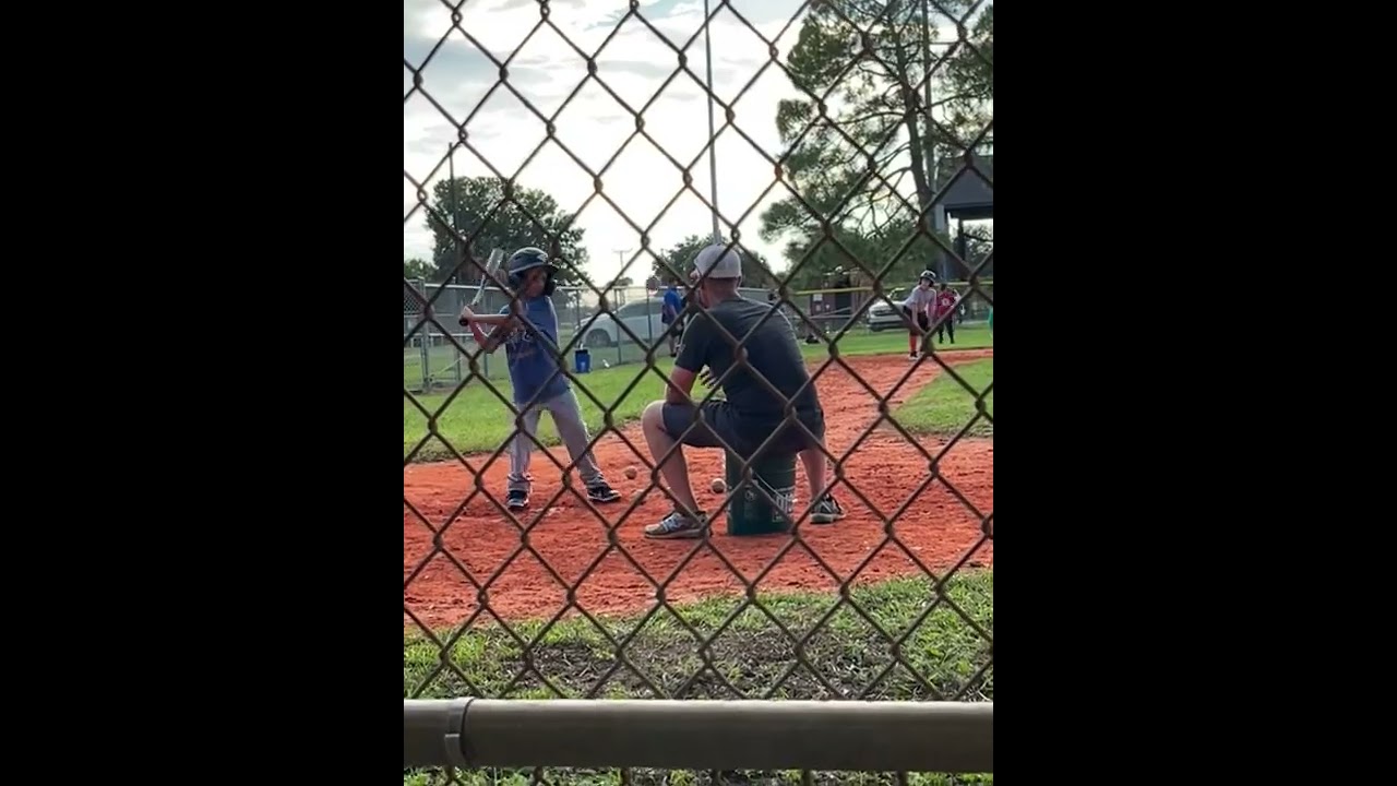 Stephens baseball hitting practice - YouTube