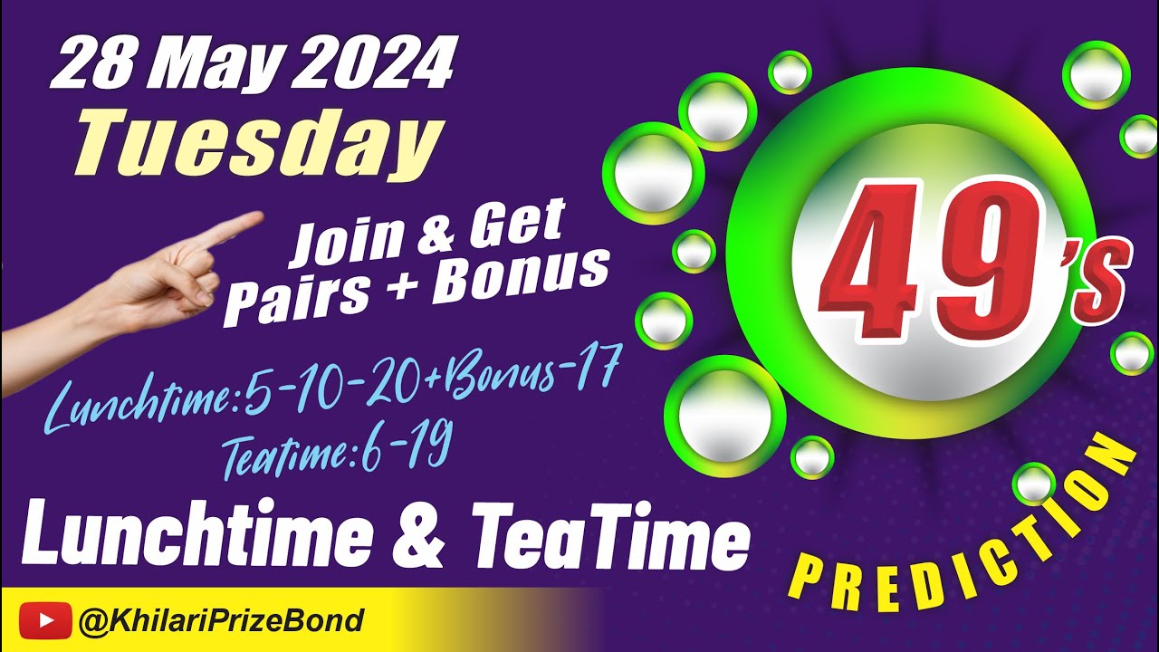 UK49 Lunchtime Prediction 28 May 2024 | Uk49s lunchtime predictions for ...