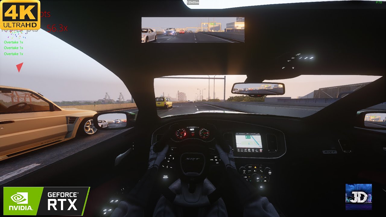 Hellcat Redeye POV Swimming through traffic | RTX 3060 | Assetto Corsa ...