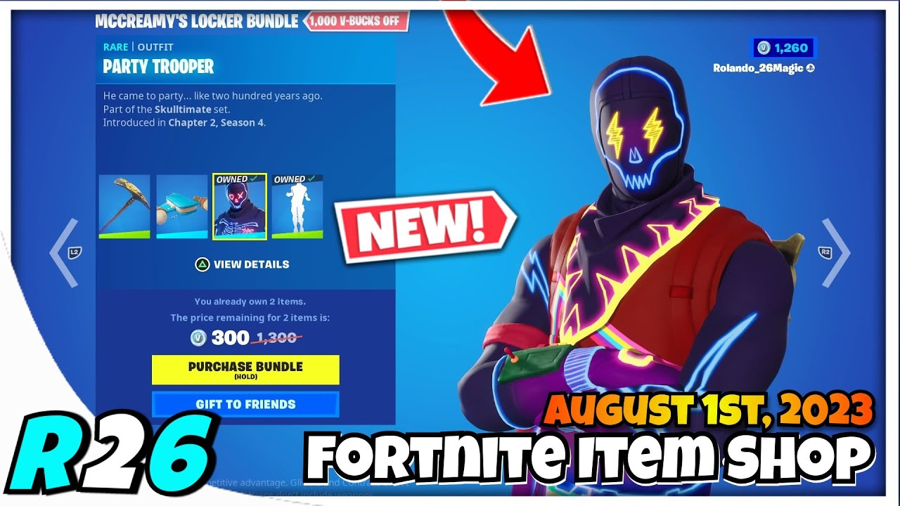 Fortnite Item Shop *NEW* MCCREAMY’S LOCKER BUNDLE & RARE DUDE SKIN ...