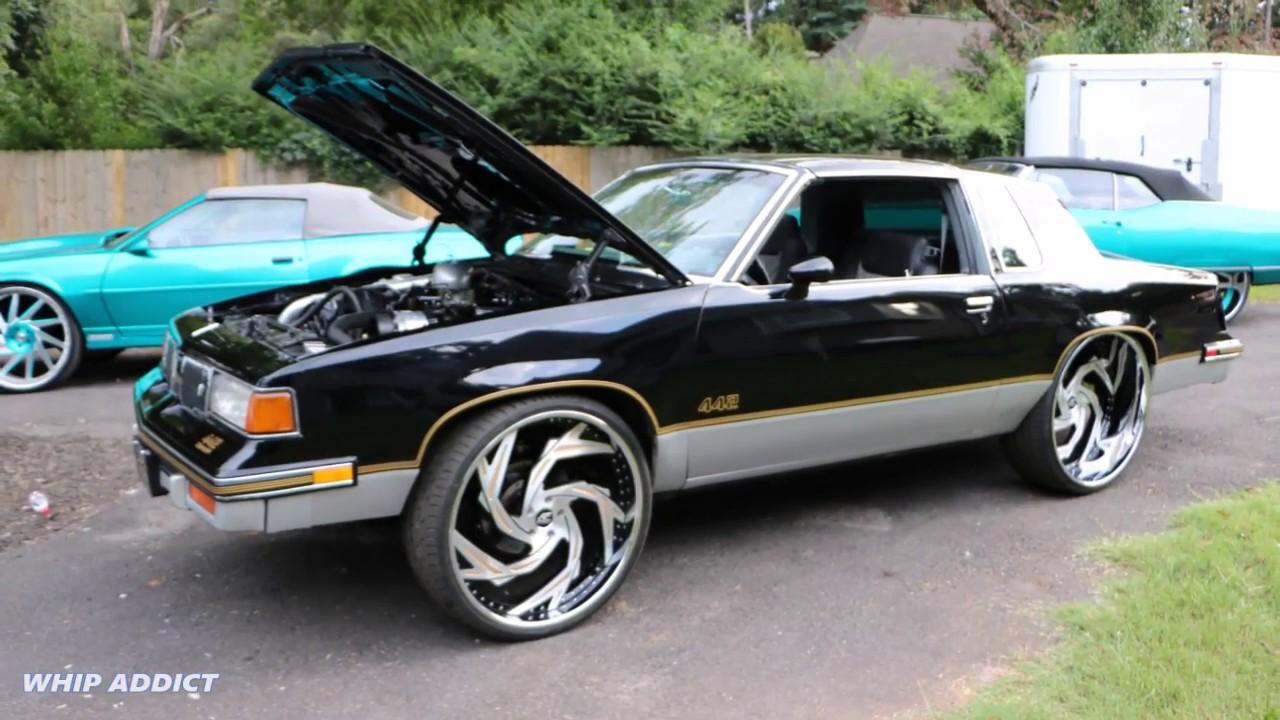 WhipAddict: The Hardest 442 GBody Cutlass, Procharged Big Block, tucked ...