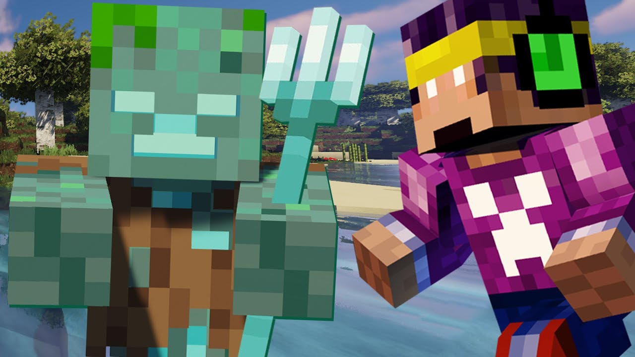 In cautarea TRIDENTULUI LEGENDAR pe Minecraft HARDCORE Real Life - YouTube