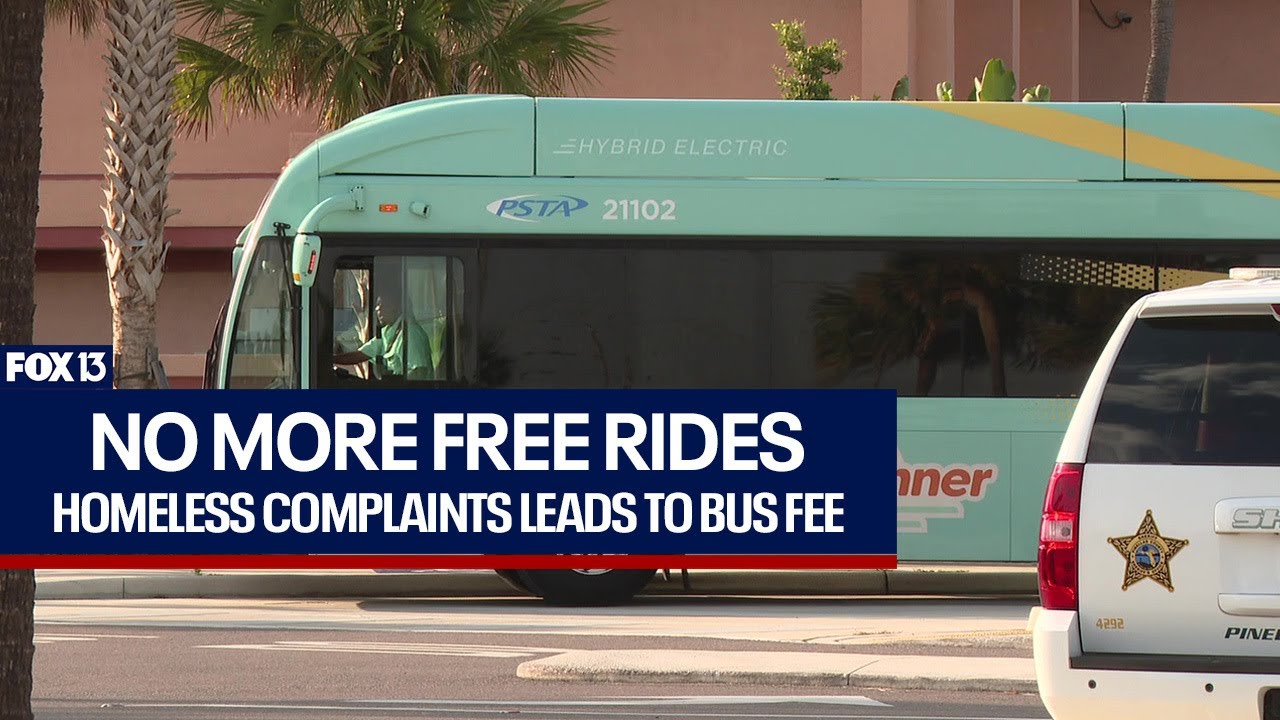 Homeless bus riders leads to fee for SunRunner - YouTube