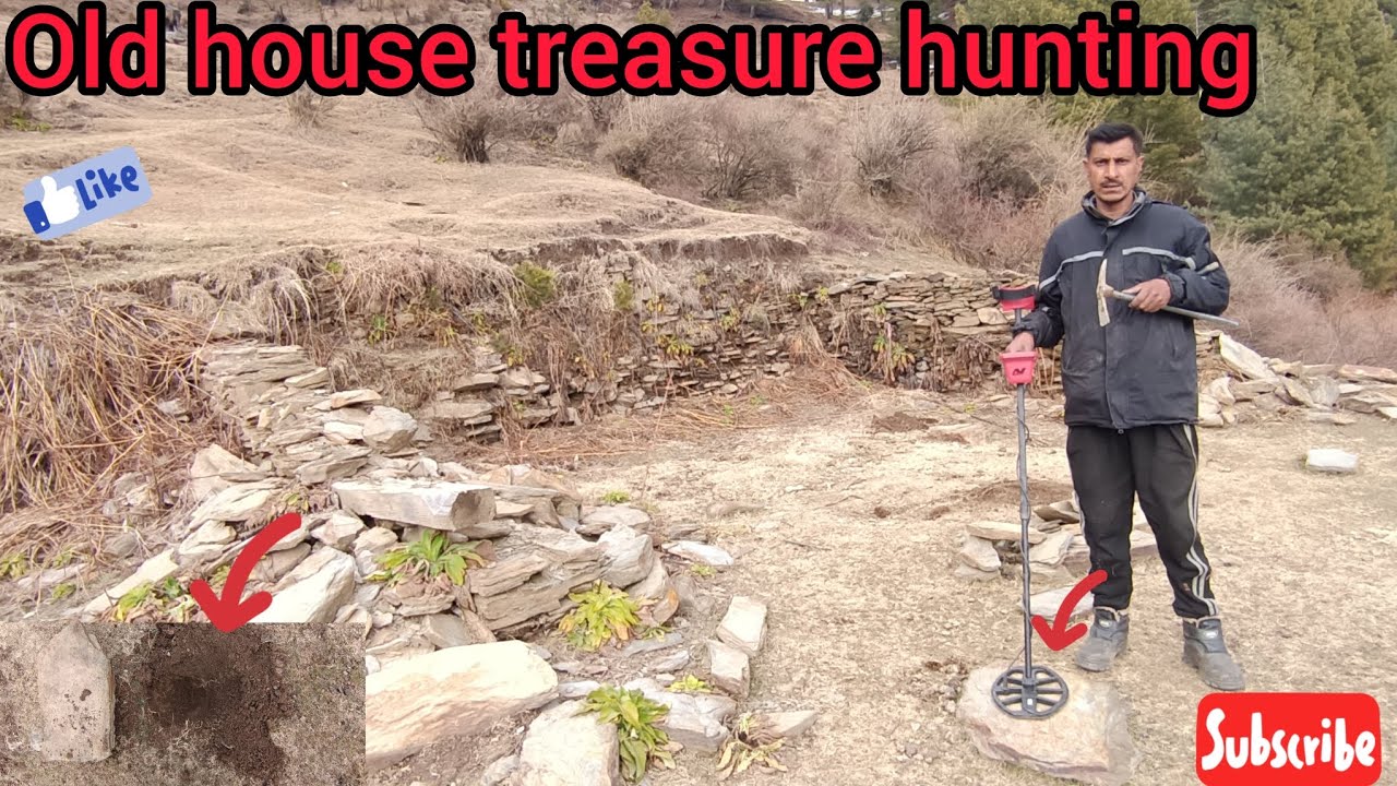 old house treasure hunting with metal detector machine vanquish 540 ...